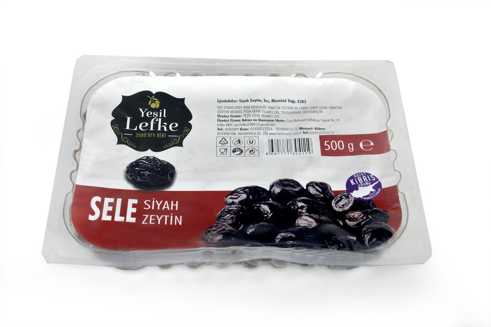 Sele Siyah Zeytin – 500g – Yeşil Lefke Ticaret Ltd.