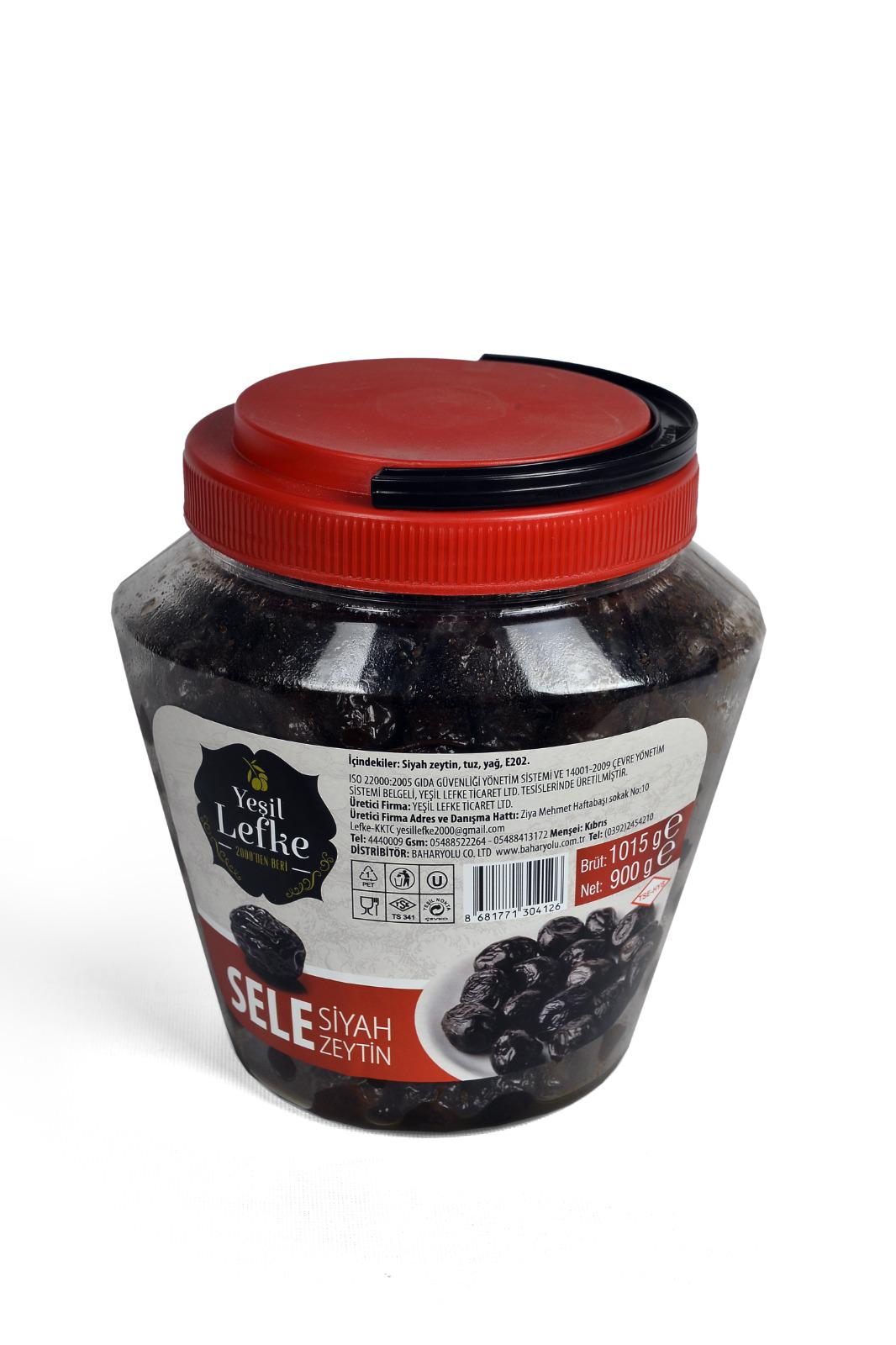 Sele Siyah Zeytin – 900g – Yeşil Lefke Ticaret Ltd.